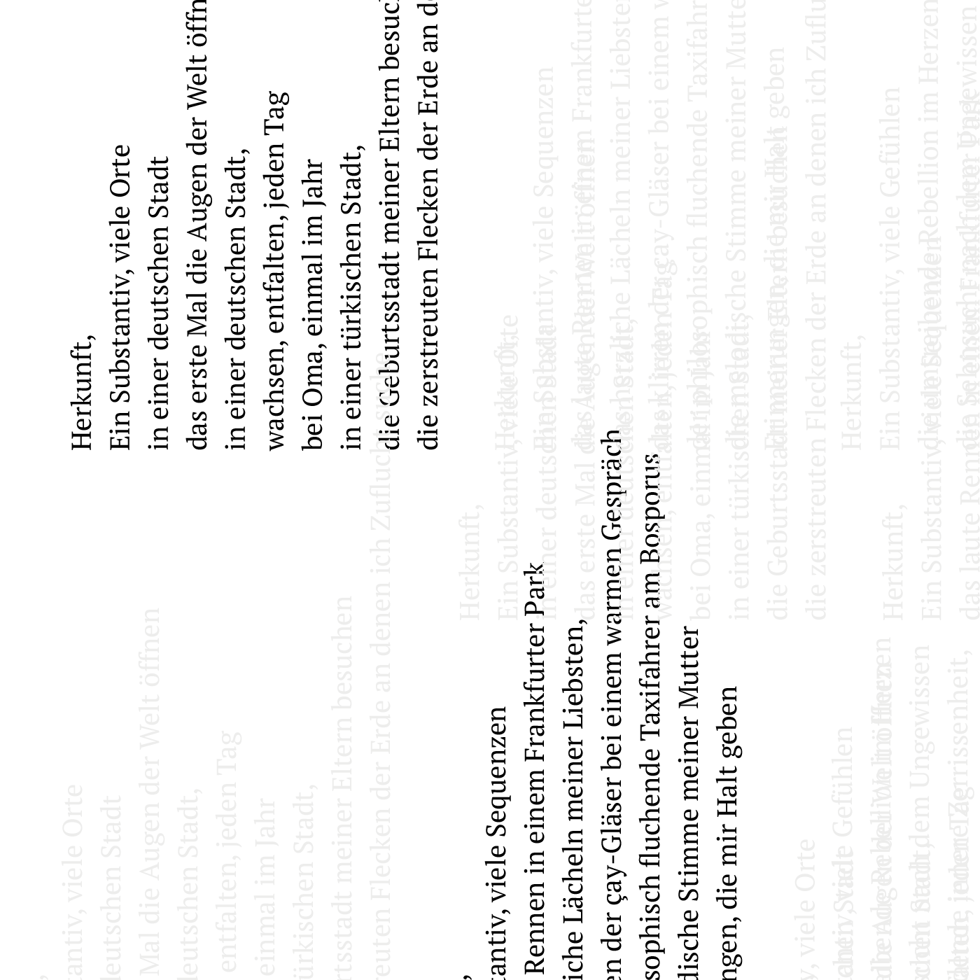 Herkunft – ein Substantiv – Maviblau